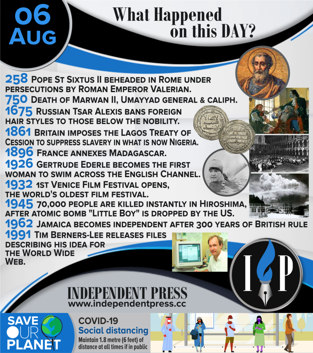 06 AUGUST: WHAT HAPPENED ON THIS DAY?