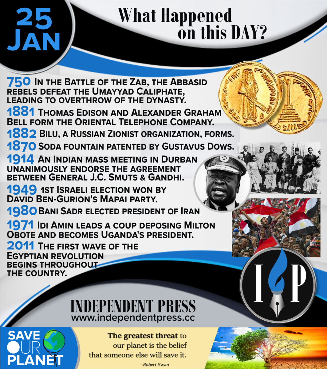 25 JANUARY: WHAT HAPPENED ON THIS DAY?