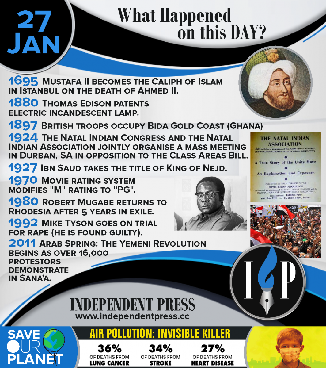 27 JANUARY: WHAT HAPPENED ON THIS DAY?