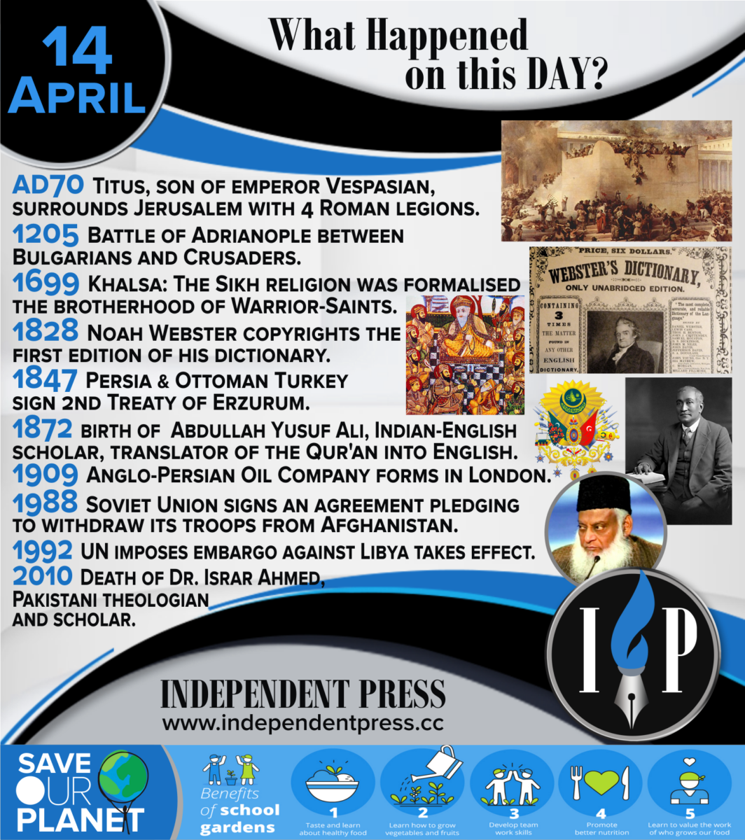 14 APRIL: WHAT HAPPENED ON THIS DAY?