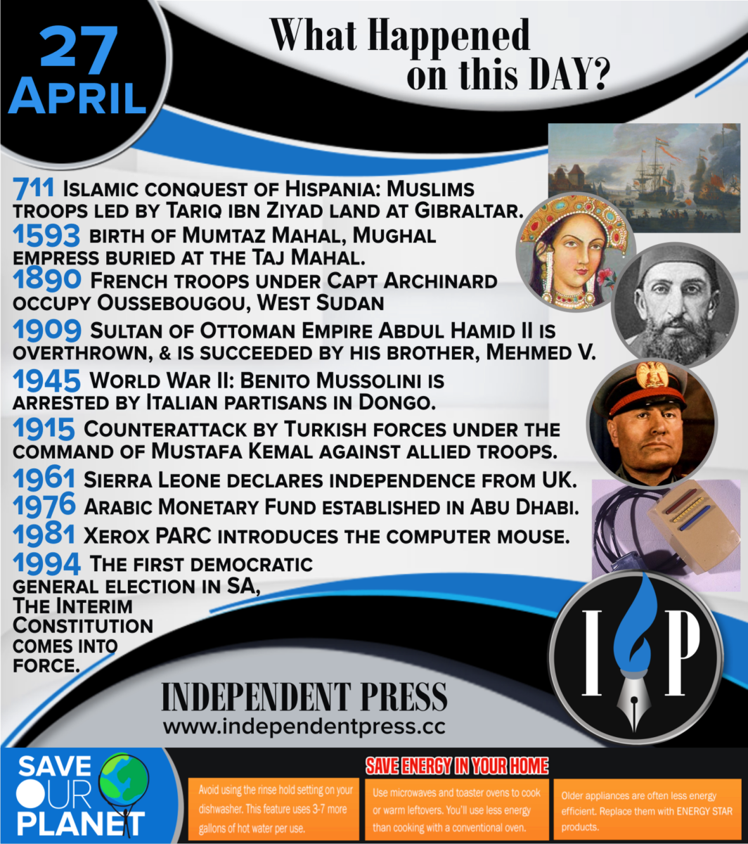 27 APRIL: WHAT HAPPENED ON THIS DAY?