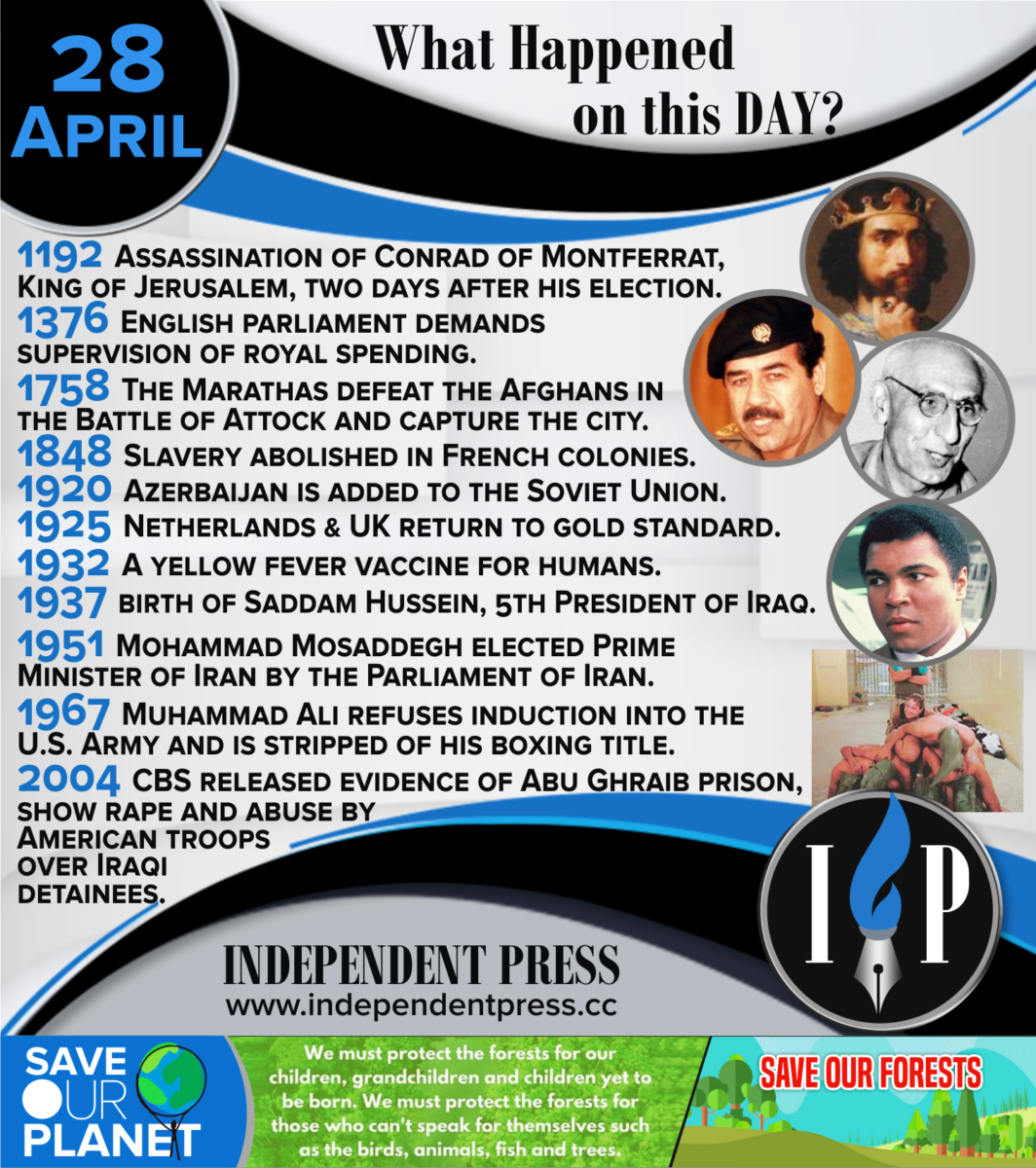 28 APRIL: WHAT HAPPENED ON THIS DAY?