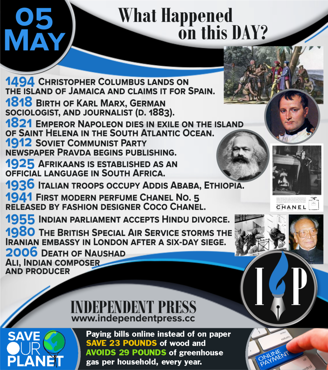 05 MAY: WHAT HAPPENED ON THIS DAY?