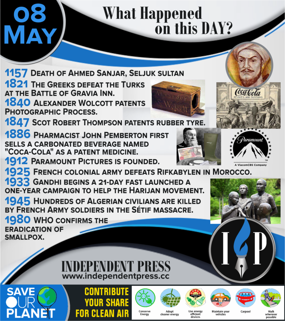 08 MAY: WHAT HAPPENED ON THIS DAY?