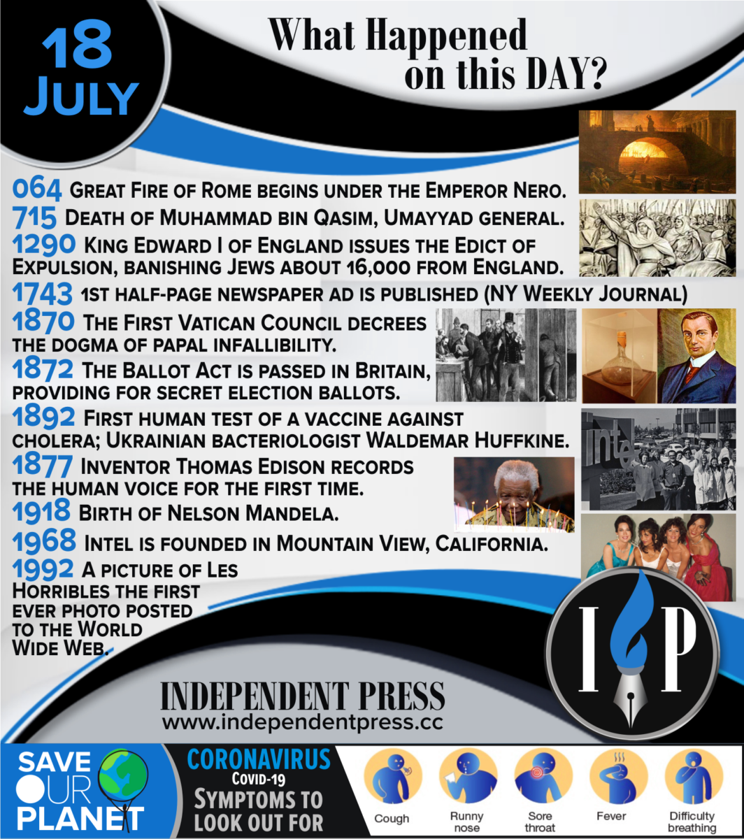 18 JULY: WHAT HAPPENED ON THIS DAY?