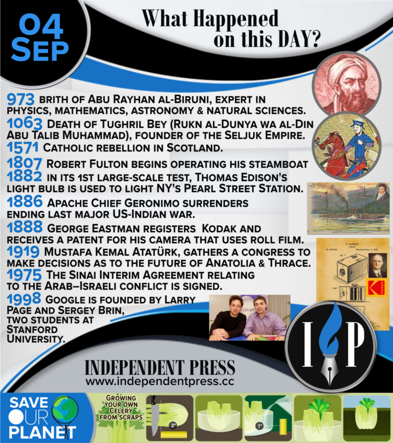 04 SEPTEMBER: WHAT HAPPENED ON THIS DAY?