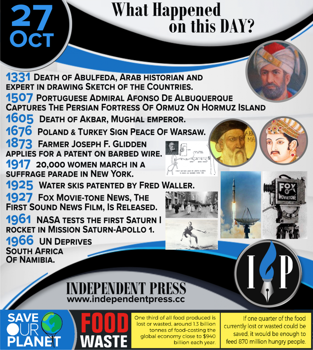 27 OCTOBER: WHAT HAPPENED ON THIS DAY?