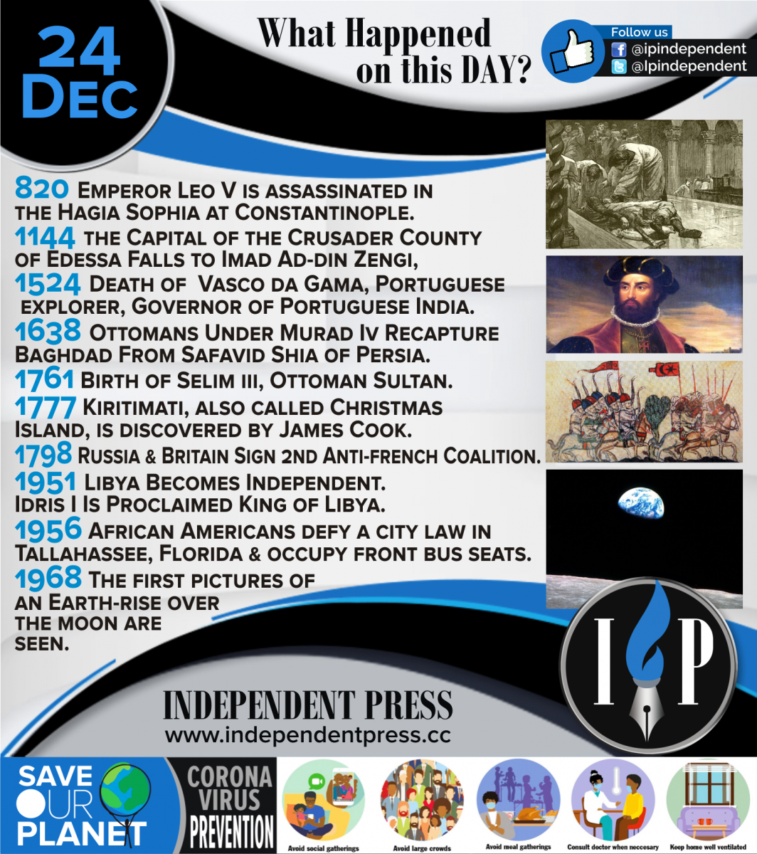 24 DECEMBER: WHAT HAPPENED ON THIS DAY?